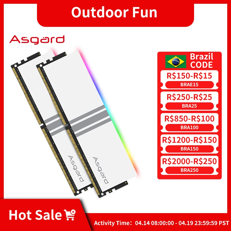 Asgard-Valkyrie V5 시리즈 RGB RAM 8GBx2 16GBX2 3200MHz 3600MHz RAM 메모리 컴퓨터 ...